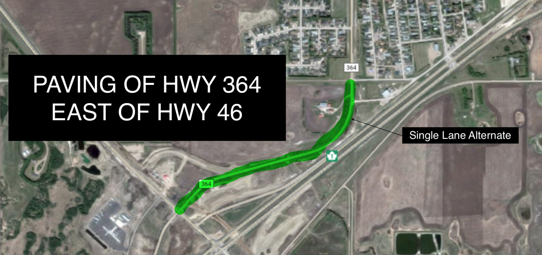 Repaving of Hwy 364 to begin Saturday - Regina Bypass