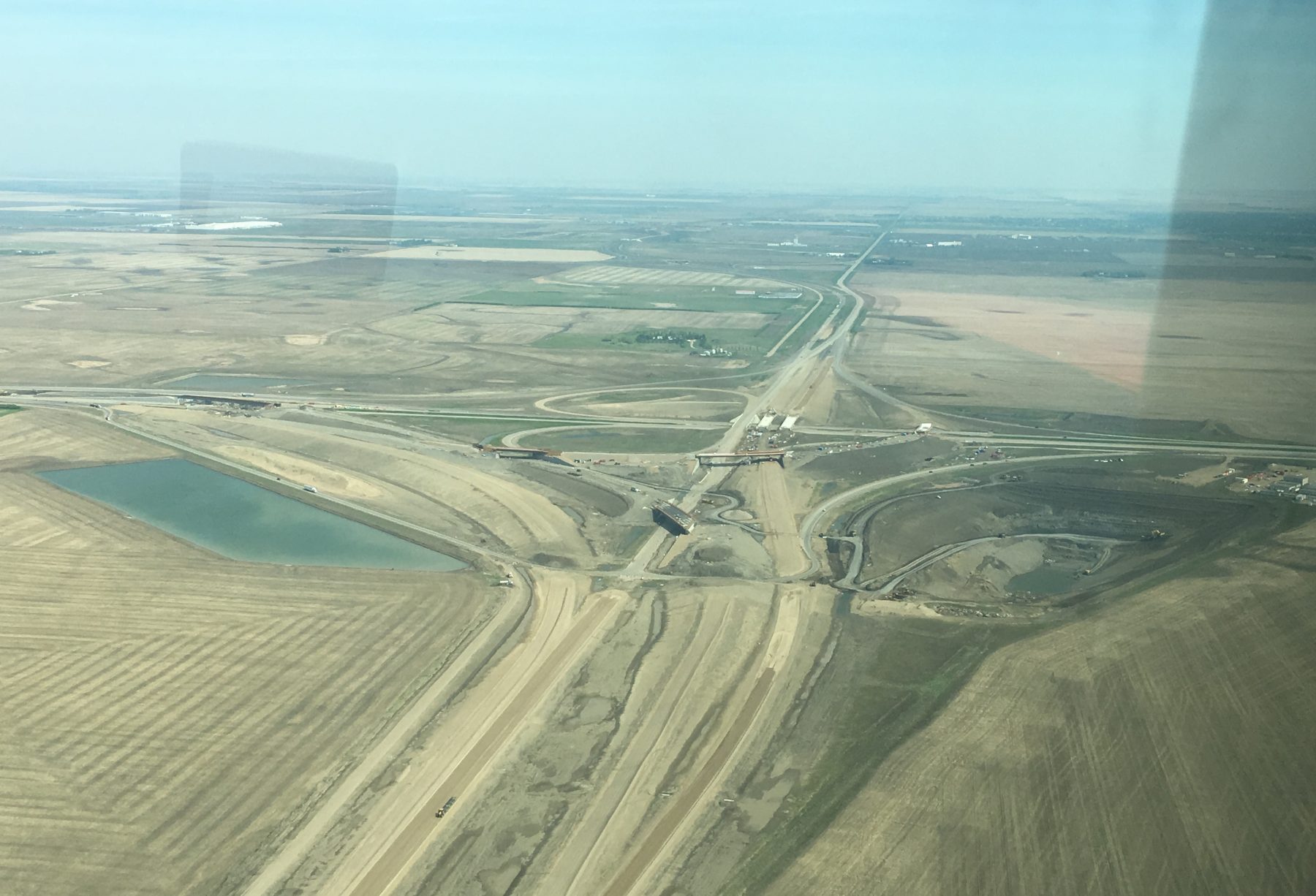 Aerial View of Pinkie Road - Regina Bypass