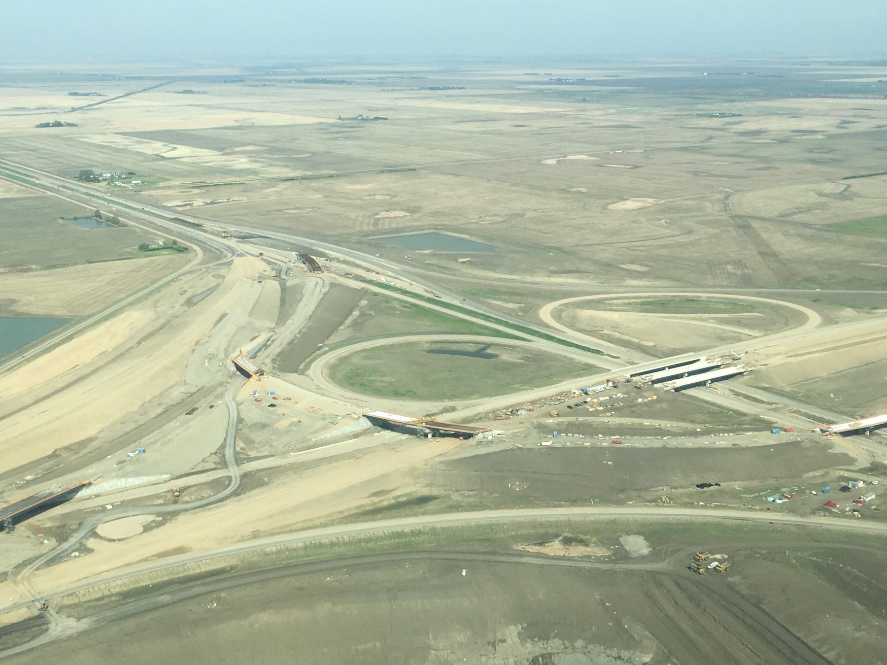 Aerial View of Pinkie Road - Regina Bypass